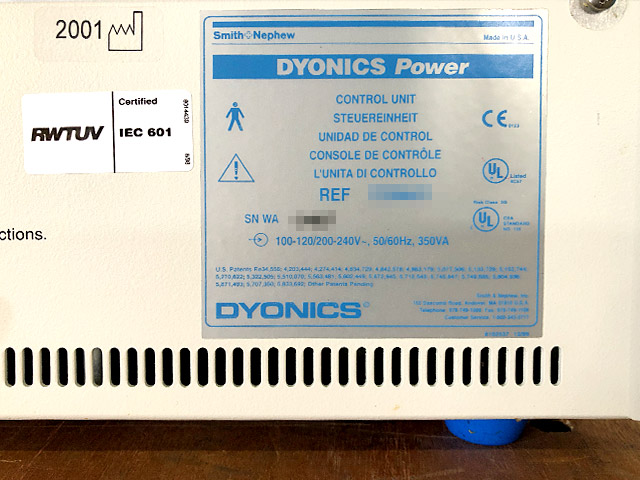 High Speed Drill DYONICS Power Smith & Nephew | Used Medical Equipment ...